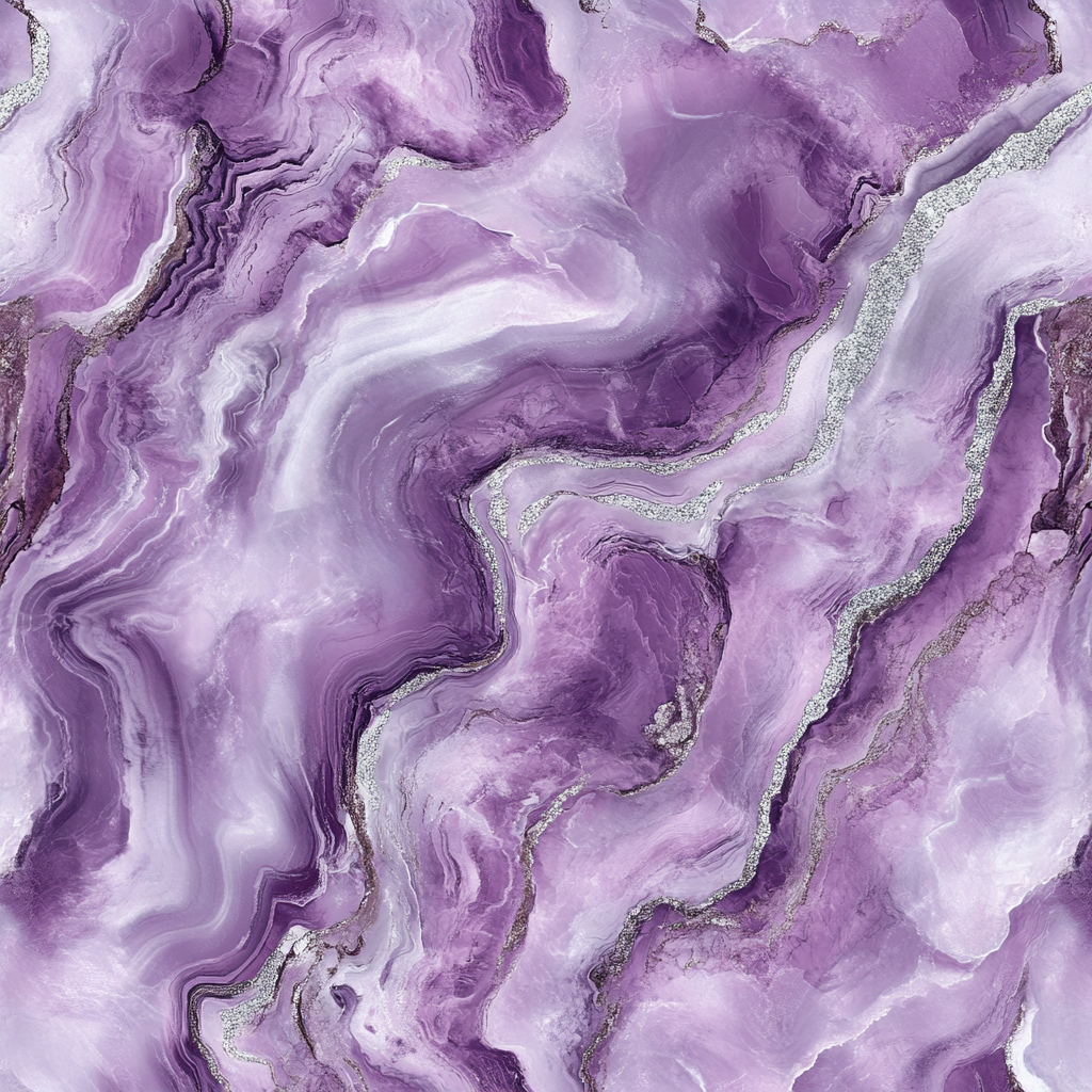 Amethyst Crystal Marble Wallpaper – Genie Art