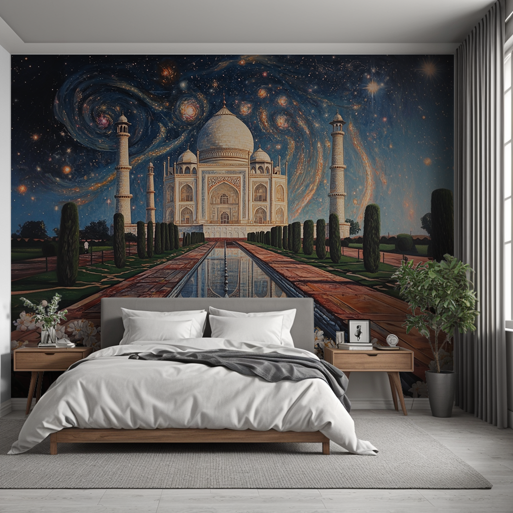 Surrealistic Taj Mahal Wallpaper – Genie Art