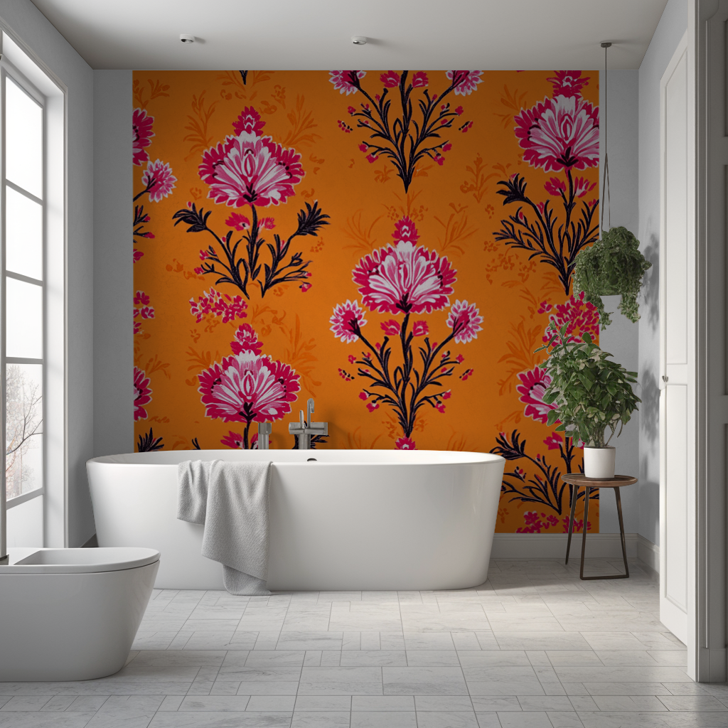 Orange Radiance Wallpaper – Genie Art