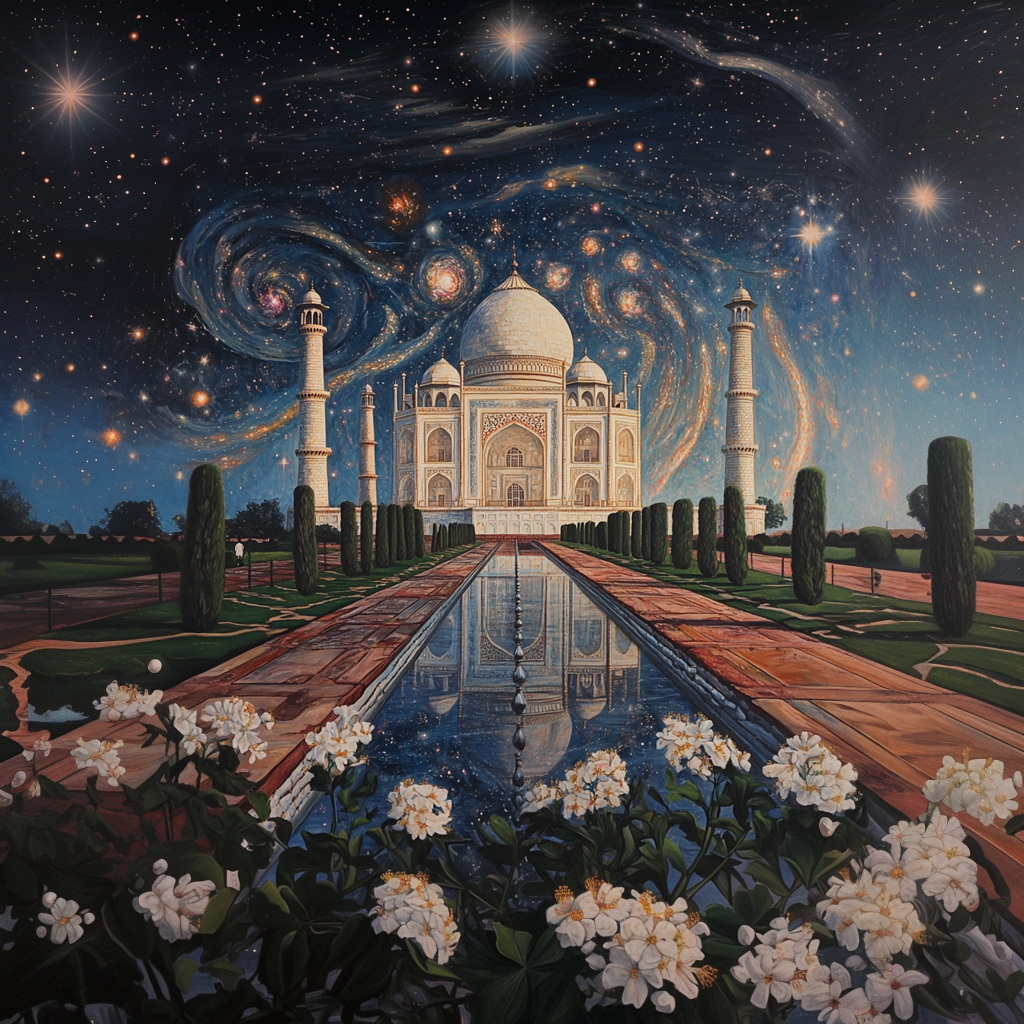 Surrealistic Taj Mahal Wallpaper – Genie Art